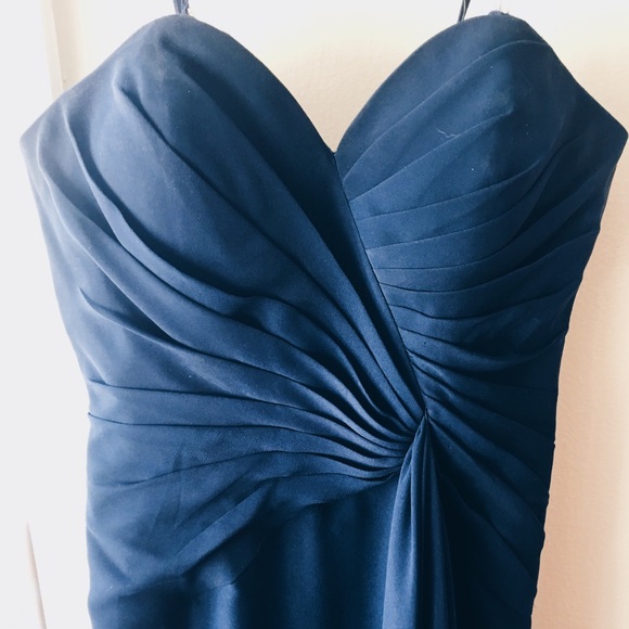Faviana | Dresses | Simple Classy Navy Blue Prom Dress | Poshmark
